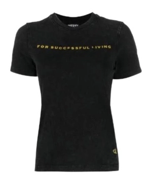 DIESEL® Distressed-finish Slogan-print T-shirt