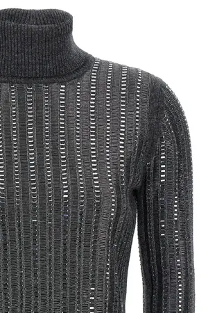Ermanno Scervino Embellished High Neck Jumper