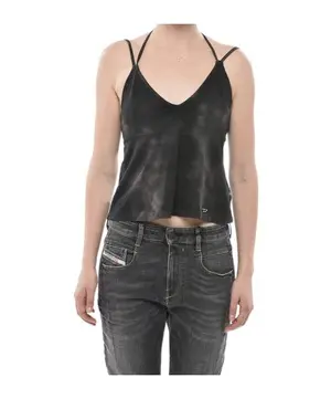 DIESEL® Thin-strapped Tank Top - Black