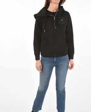 CONVERSE Logo-print Zip-up Hoodie