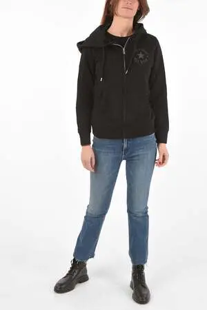 CONVERSE Logo-print Zip-up Hoodie