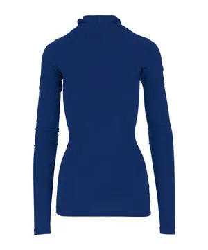 DARKPARK High-neck Hooded Top - Blue