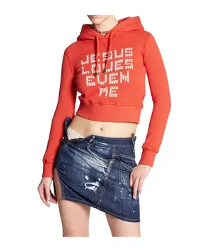 Dsquared2 Slogan-print Drawstring Hoodie - Multicolor