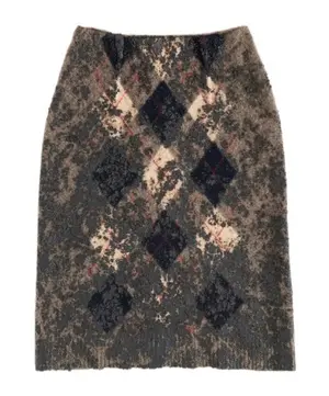MAISON MARGIELA Knit Virgin Wool Pencil Skirt