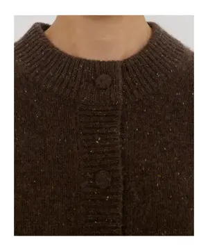 FRAME Flecked Button-up Cardigan