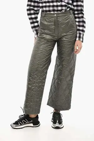 Woolrich Padded Quilted Trousers - Green