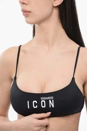 Dsquared2 Contrast Logo Bikini Top