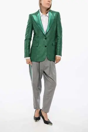 John Richmond Embroidered Peak-lapel Blazer