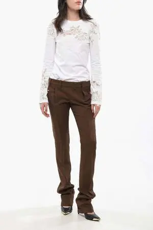Dsquared2 High-waisted Slim-cut Trousers