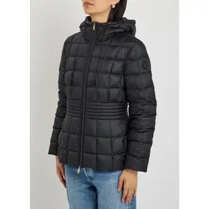 Moncler Hooded Quilted Down Jacket - Black