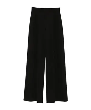 Patrizia Pepe Pleated Palazzo Trousers - Black