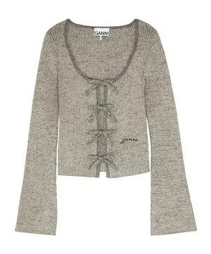 GANNI Sequined Knitted Top