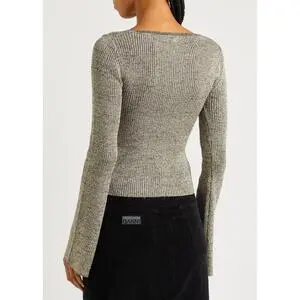 GANNI Sequined Knitted Top