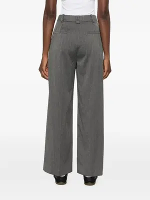 Patrizia Pepe Herringbone-twill Pinstripe Trousers