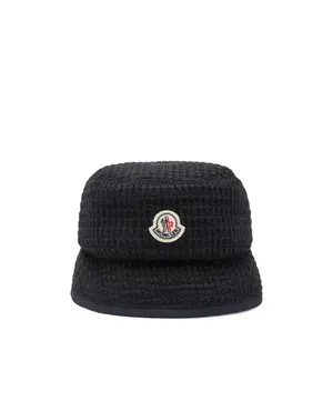 Moncler Dark Textured Bucket Hat