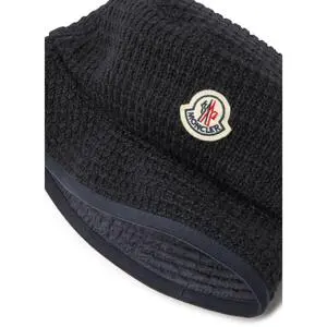 Moncler Dark Textured Bucket Hat