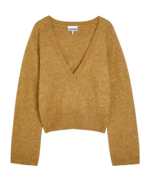 GANNI Wool Knitted Sweater