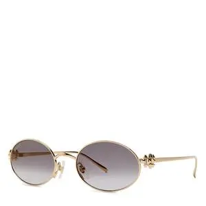 Cartier Oval Metal-frame Sunglasses