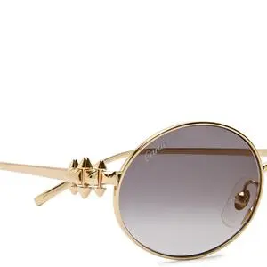 Cartier Oval Metal-frame Sunglasses