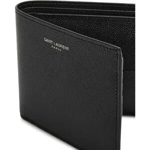 Saint Laurent Grained Leather Bi-fold Wallet