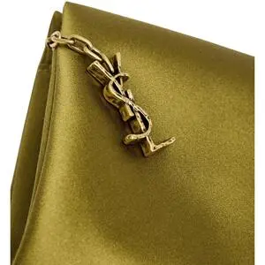 Saint Laurent Satin Long Clutch Bag