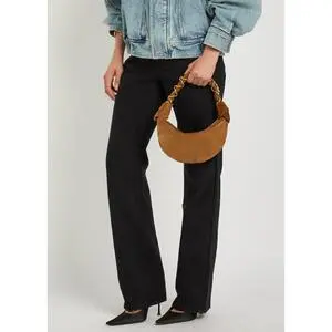 Saint Laurent Felt Moon-shaped Bag