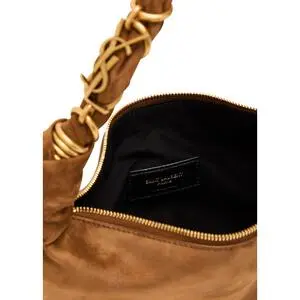 Saint Laurent Felt Moon-shaped Bag