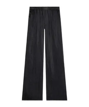 COURREGES Crinkled Trousers - Black