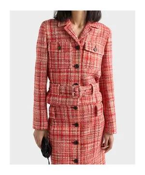 Prada Single-breasted Tweed Jacket