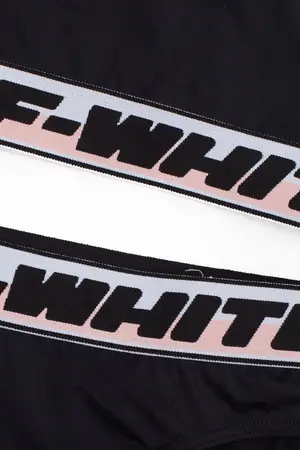 Off-White Logo Tape One-shoulder Bikini