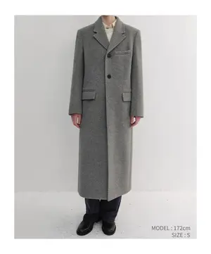 DUNST 2-way 3 Button Cashmere Coat