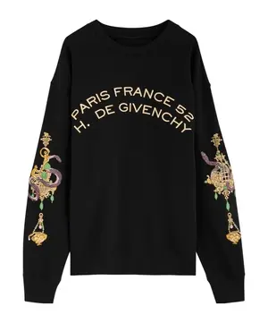 Givenchy Simple Pure Cotton Sweatshirt - Black