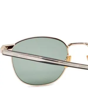 Saint Laurent Thin-frame Square Sunglasses
