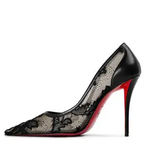 CHRISTIAN LOUBOUTIN Lace Pointed Stiletto Heel