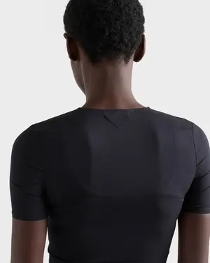 Prada Stretch Silk Chiffon Top