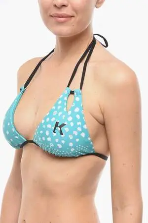 Karl Lagerfeld Logo-print Bikini Top