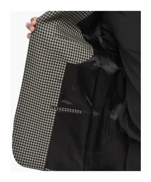 Off-White Houndstooth-pattern Belted Blazer