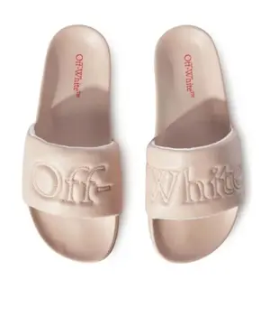 Off-White Bookish Sponge Logo-embroidered Slides
