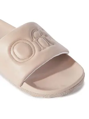 Off-White Bookish Sponge Logo-embroidered Slides