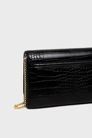 Moschino Crocodile-effect Crossbody Bag