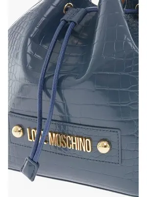 Moschino Logo-plaque Bucket Bag