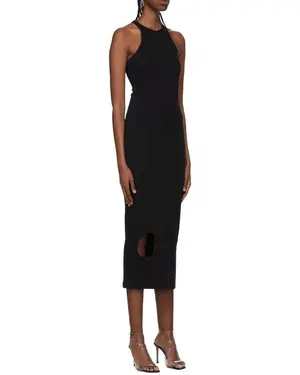 Off-White Meteor Cut-out Sleeveless Midi Dress