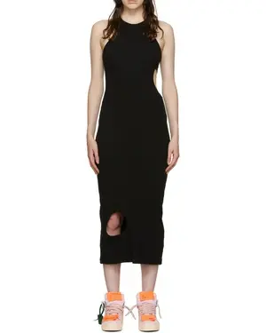 Off-White Meteor Cut-out Sleeveless Midi Dress