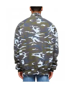 We11Done Camouflage-print Oversized Bomber Jacket