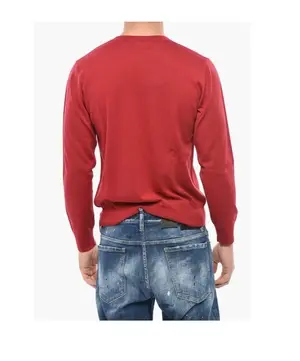 Dsquared2 Flocked-logo Crew-neck Sweater