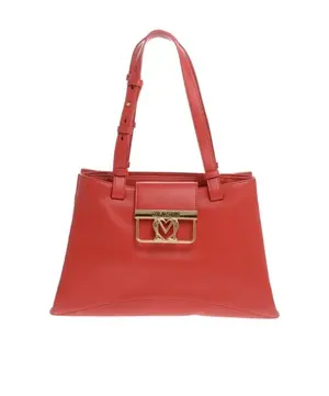 Moschino Logo-plaque Triple-compartment Tote Bag - Red