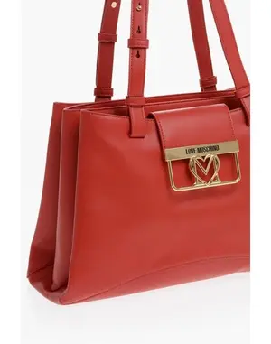Moschino Logo-plaque Triple-compartment Tote Bag