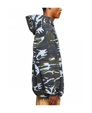We11Done Camouflage Logo-patch Hoodie