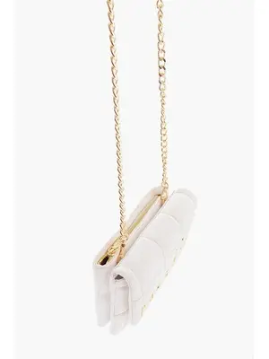 Moschino Quilted Logo-plaque Shoulder Bag