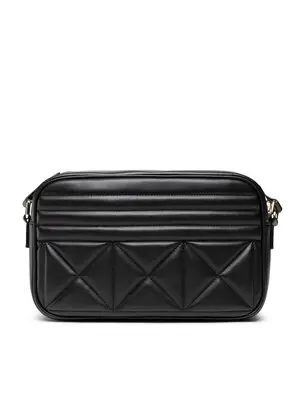 Moschino Quilted Logo Plaque Crossbody Bag